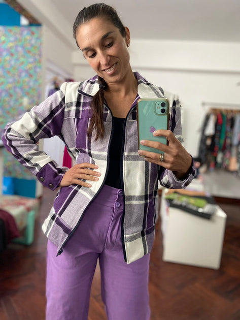 Casaca Classic Vichy Lila Stock – Julieta Shop