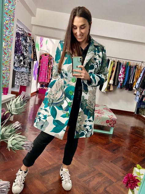 Sacón Trench Floral – Julieta Shop